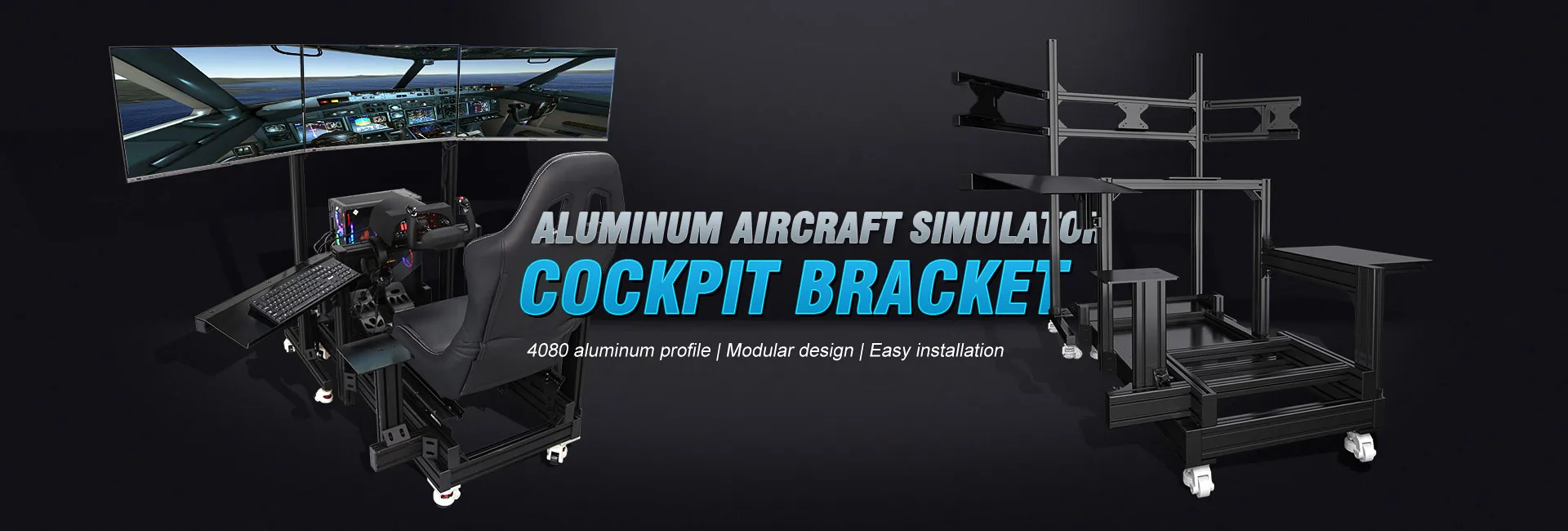 Professional 6DOF Immersive Racing Simulator Cockpit Aluminum Profile ...