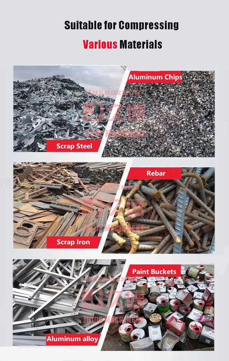 Automatic Compaction Packing Waste Iron Aluminum Steel Scrap Metal ...