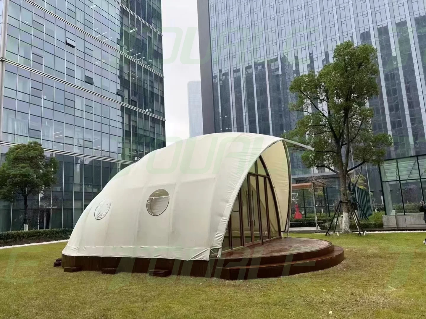 Luxury Hotel Shell Tent Resort House Steel Structure Shell Safari Tent ...