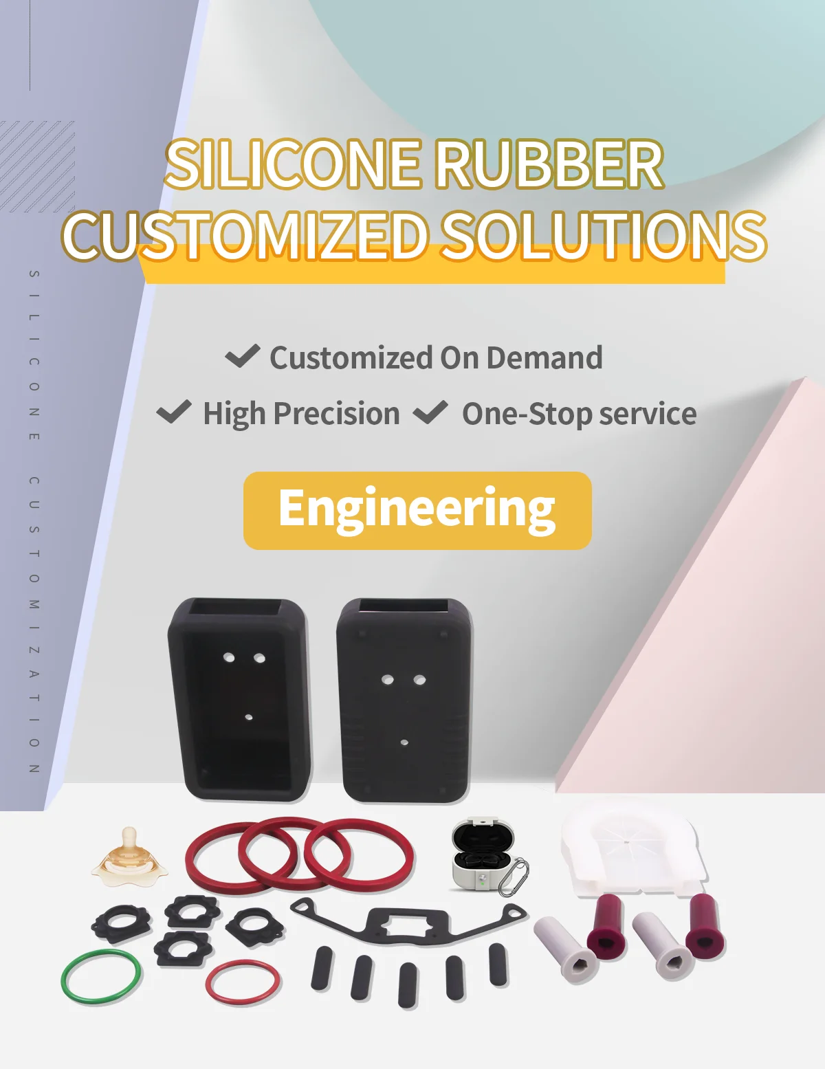 Custom Silicone Injection Molding Silicone Rubber Parts Injection ...