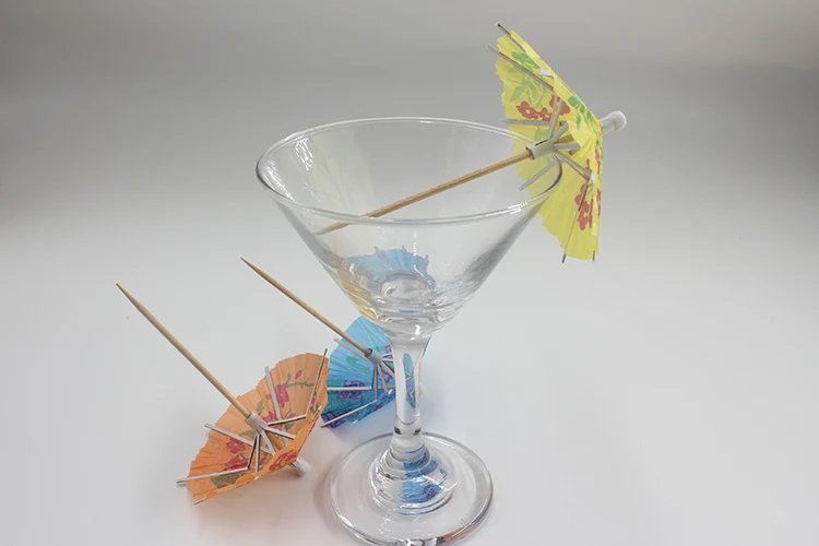 Factory Price Custom Cocktail Umbrella Parasol Coloured Cocktail Food ...
