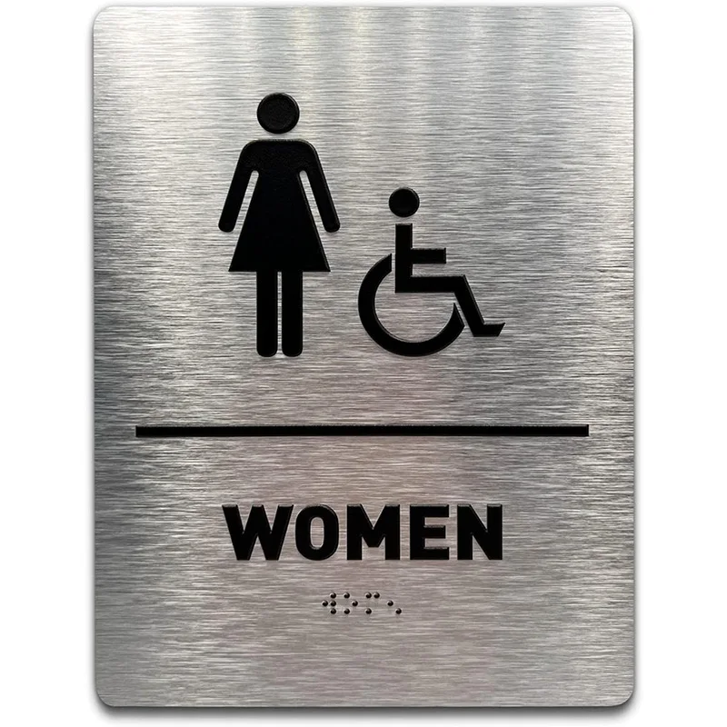 Securun Restroom Signs - Durable, High Visibility & Customizable