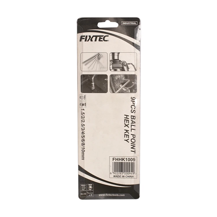 Fixtec High Quality Allen Key Set Long Arm Ball Point Hex Key - Buy ...