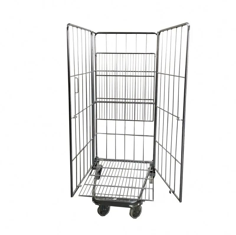 Galvanized Collapsible Industrial Logistic Foldable Metal Supermarket ...