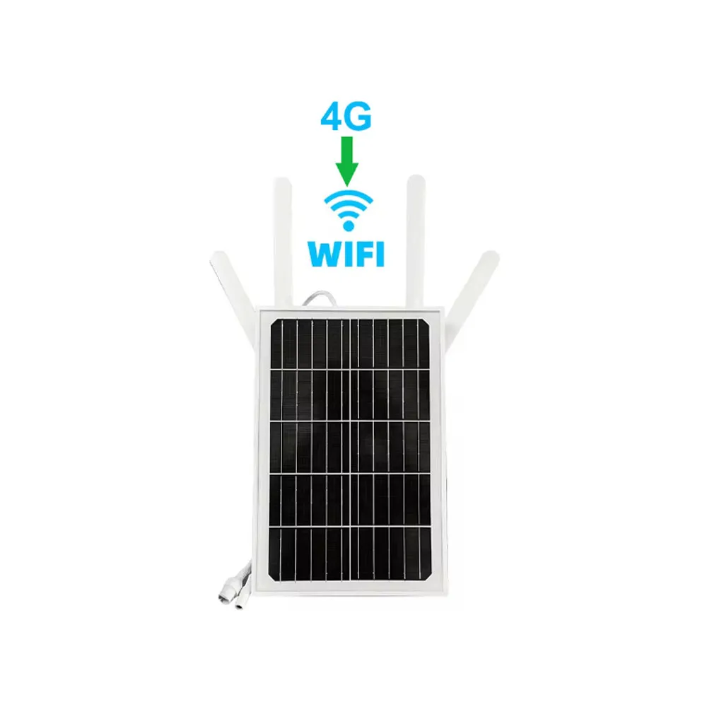 outdoor 4G router solar panel 15W power Wireless Solar charging Battery ...