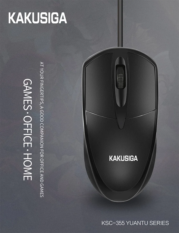 KAKUSIGA USB Wired Sensitive Gaming Office PC Mouse