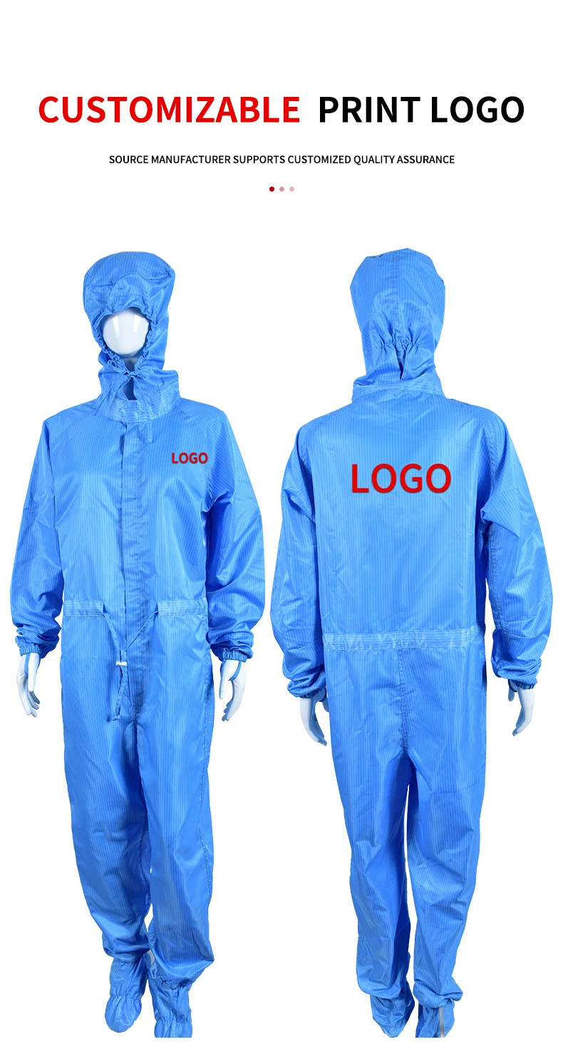 Fully Conductive Cap Esd Cleanroom Garment Esd Suit High Quality ...