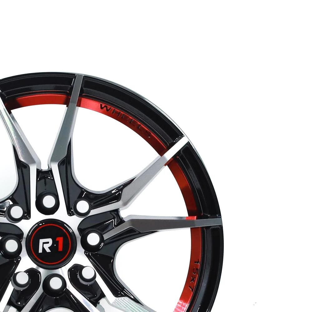 Dx194 Racing Car Wheels 15 Inch 4x100 4x108 With Red Undercut - Buy ...