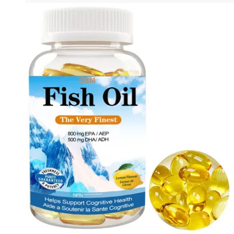 Oem/ODM Fish Oil 500mg,1000mg Bulk Cod Liver Oil Softgel Capsule ...