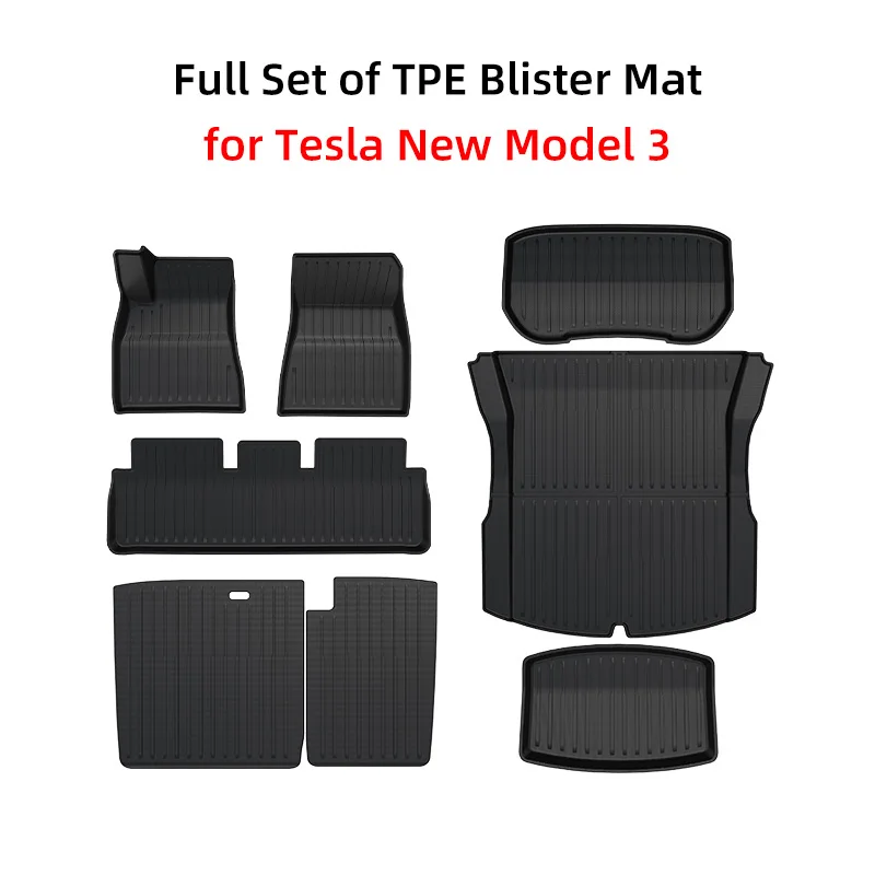 All Weather Tpe Frunk Trunk Cargo Mat Car Boot Liners Fit 2024 Tesla ...