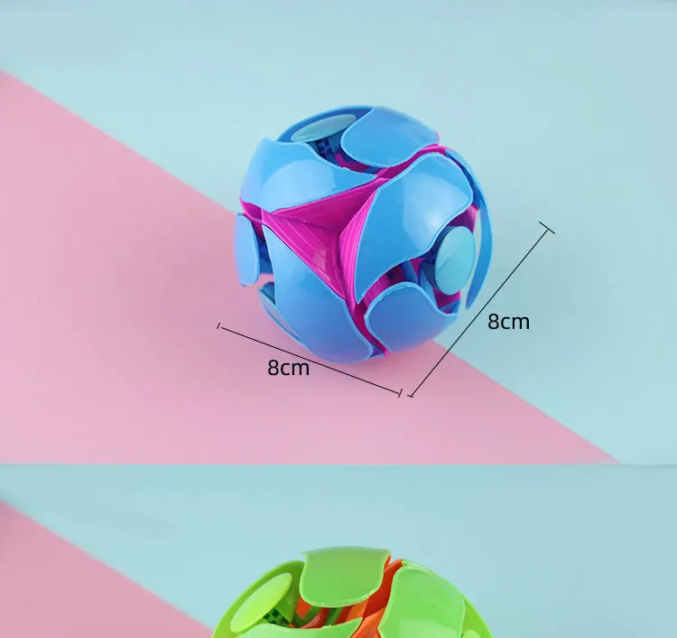 Creative Discolor Magic Ball Toss Telescopic Ball Toys Decompression ...