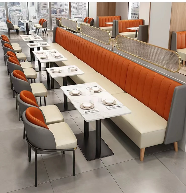 Modern Luxury Commercial Restaurant Furniture Lounge Sofa Booth Seating ...