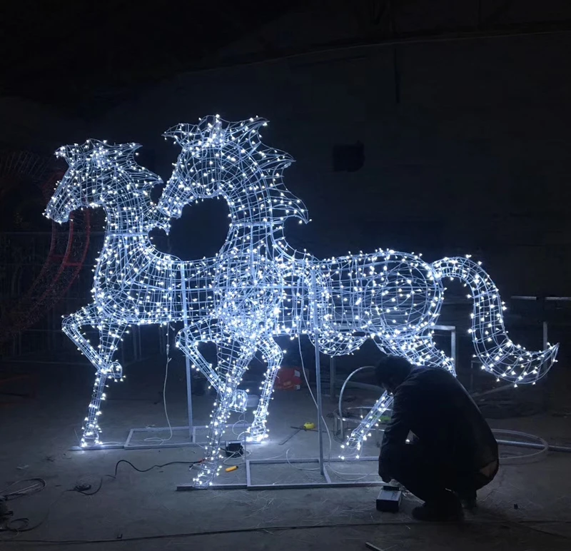 Custom Size Outdoor Christmas Wedding Decoration Giant Lighted 3d Led ...