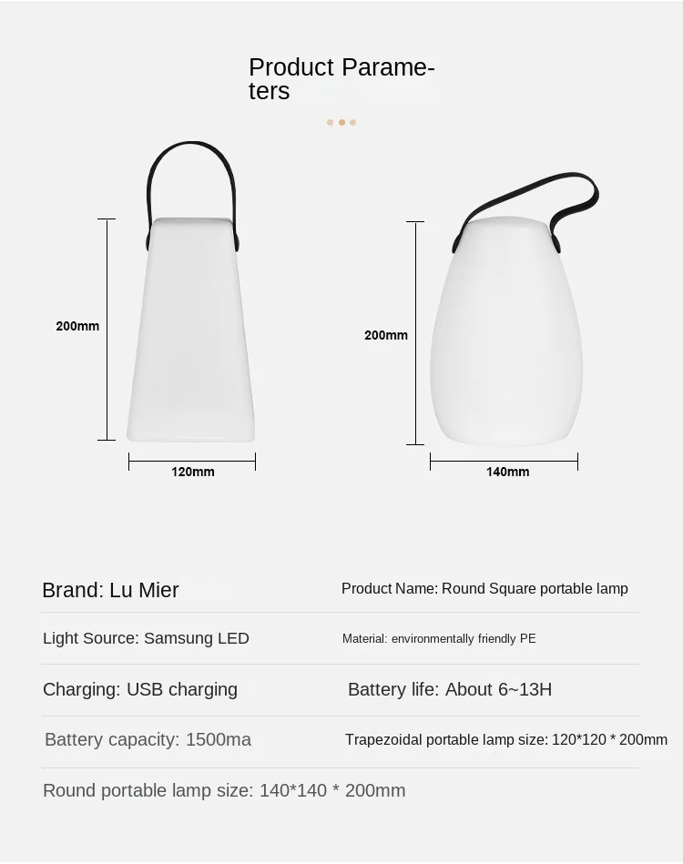 Portable Rechargeable Led Lamps And Lanterns Outdoor Garden Camp Light ...