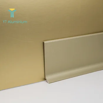 Aluminum Skirting Metal Cove Base 80mm Protector Baseboard Skirting ...