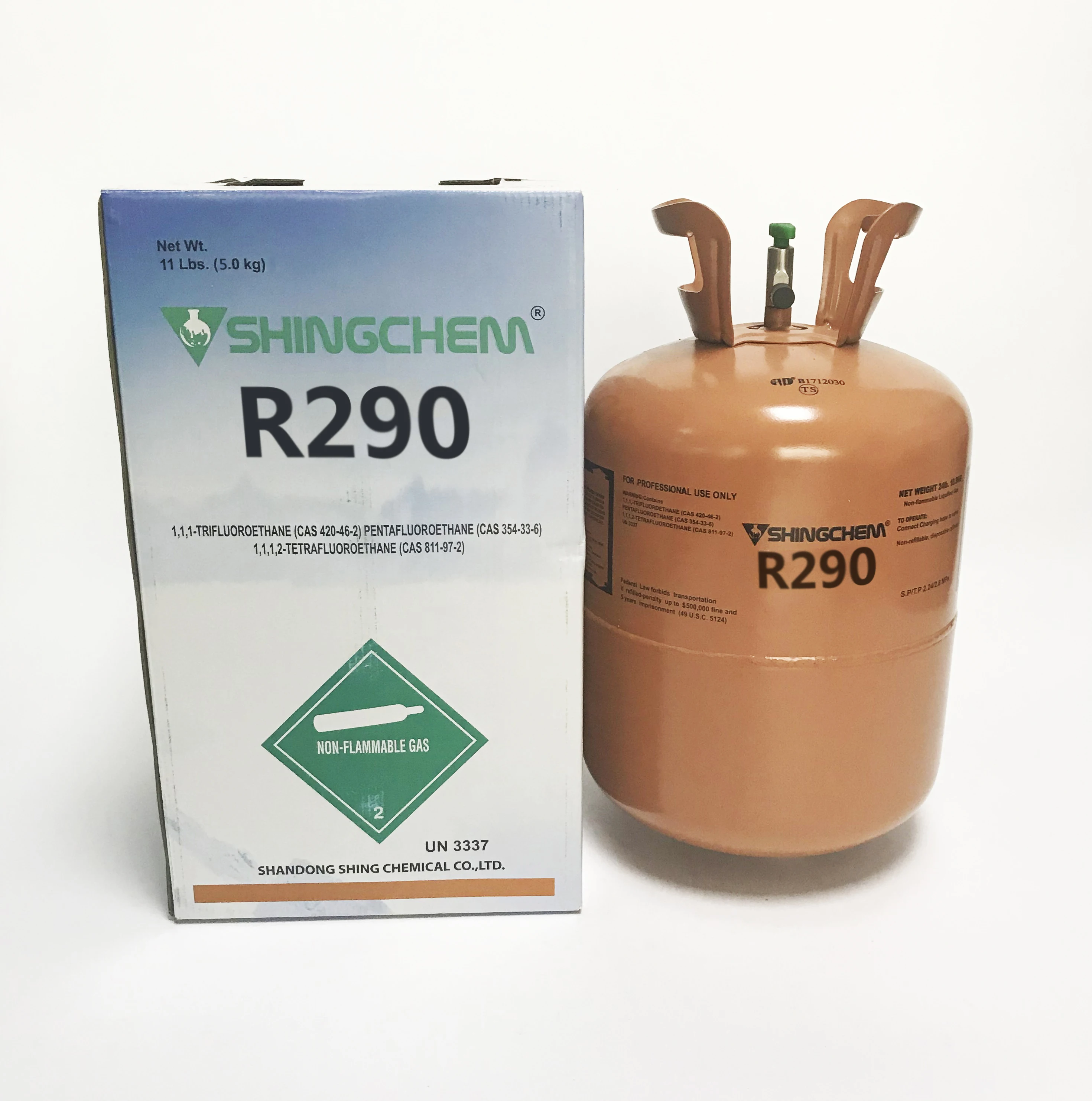Shingchem Gas Propano R290 Refrigerante Gas Propano 5kg Disposable Cylinder From China Factory ...