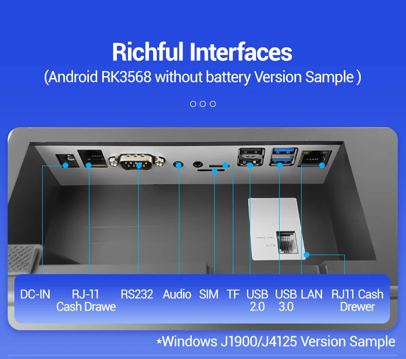 11.6inch Windows Till Cash Machine PC for POS Systems