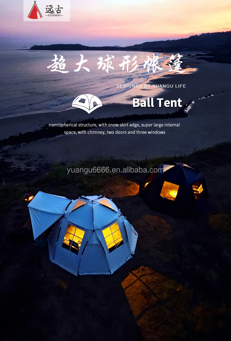 Large Space 4.5m Dome Tent In Black And White Half Ball Tent For ...