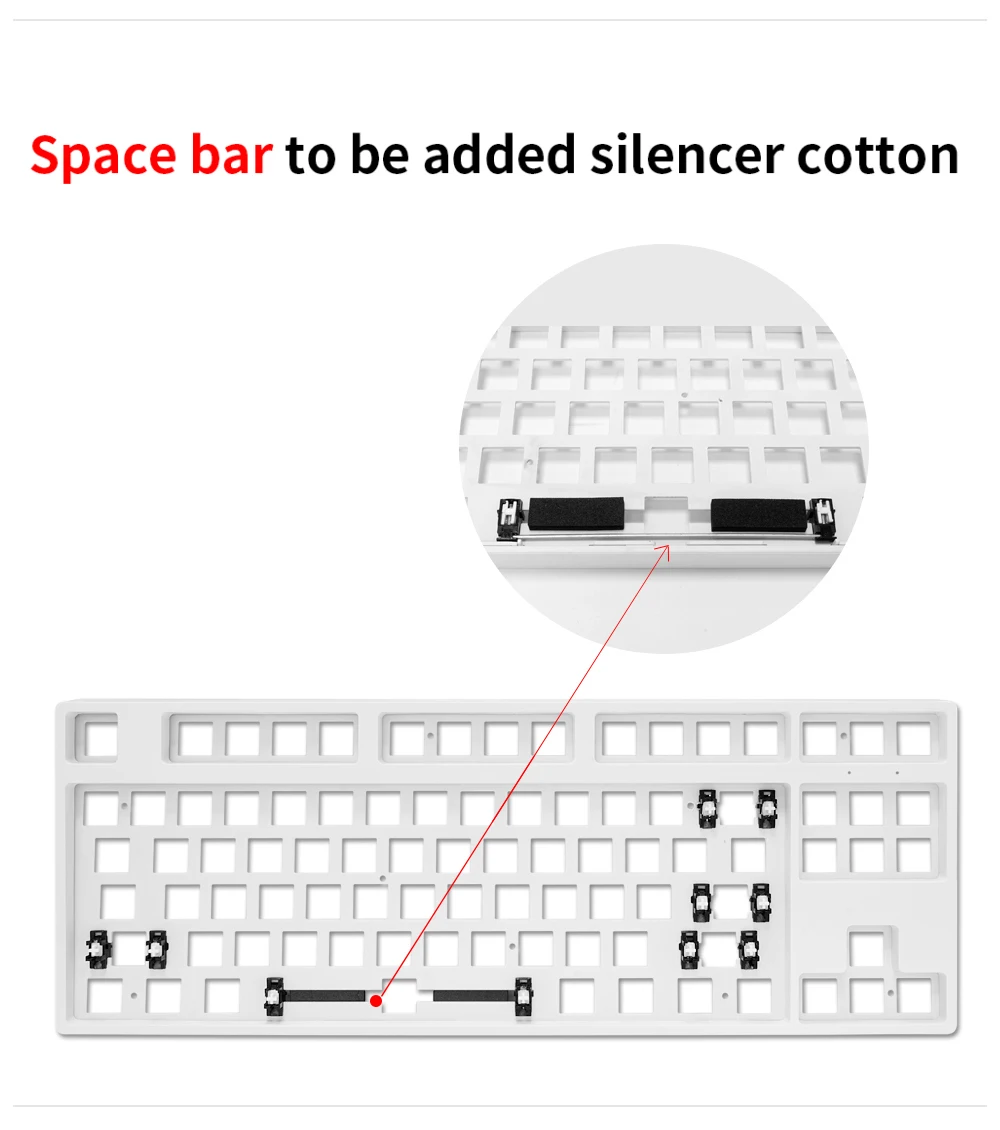 Skyloong Gk87 Gk87s 87 Keys 80% Tkl Custom Rgb Switch Leds Hot Swap ...
