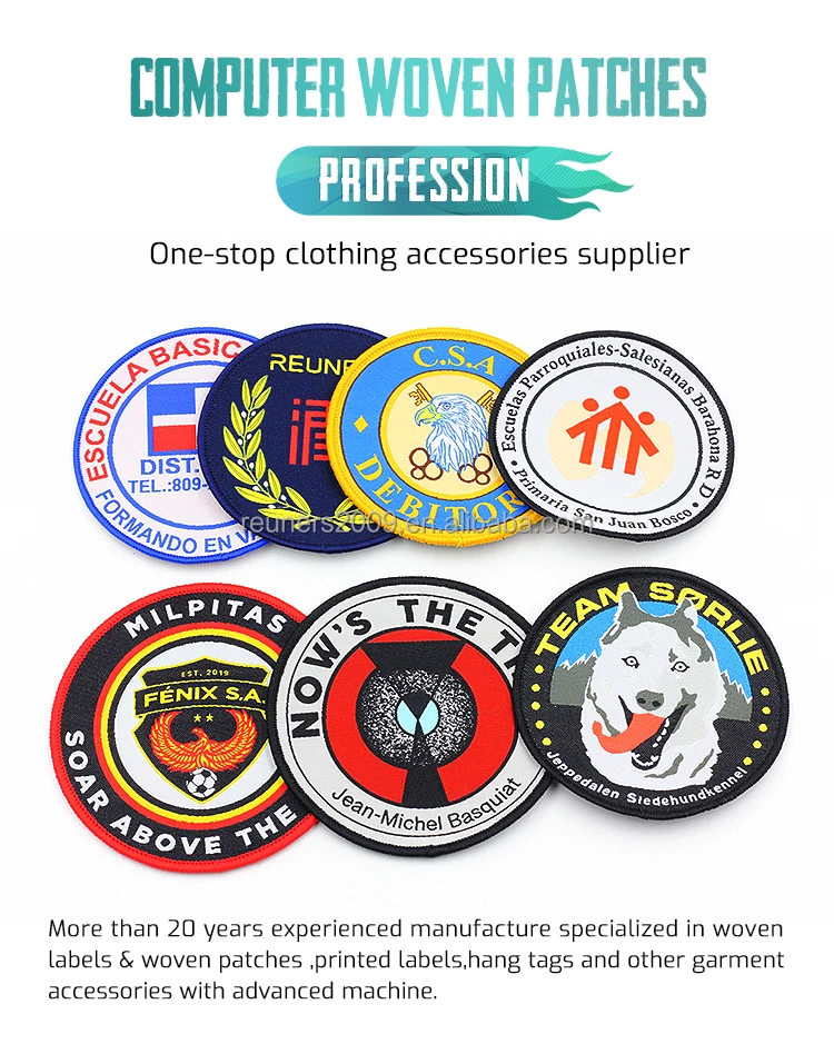 Brand Logo Stick Custom Iron On Large Clothing Heat Transfer Embroidery ...