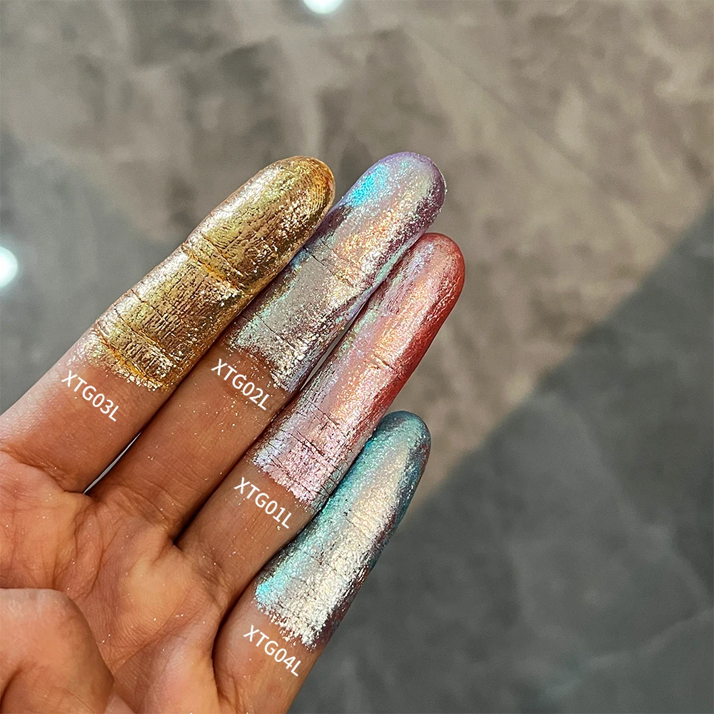 Sliver Green Multichrome Highlighter Pigment Cosmetic Lip Gloss Pigment ...