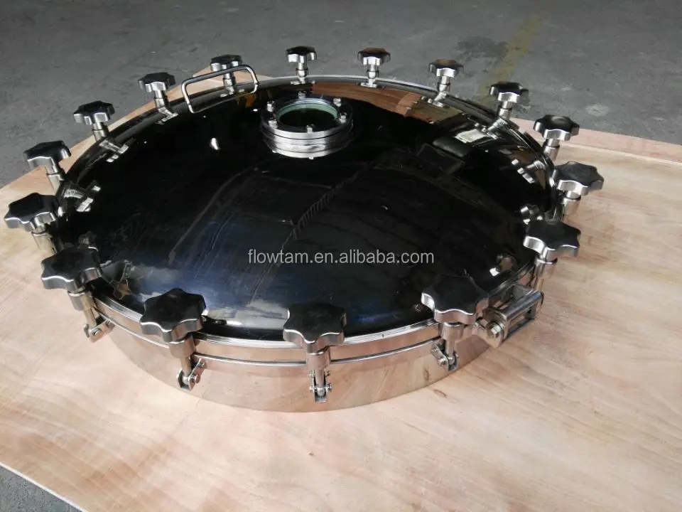 Stainless Steel Pressure Type Tank Hatch Cover - Escotilla De Tanque