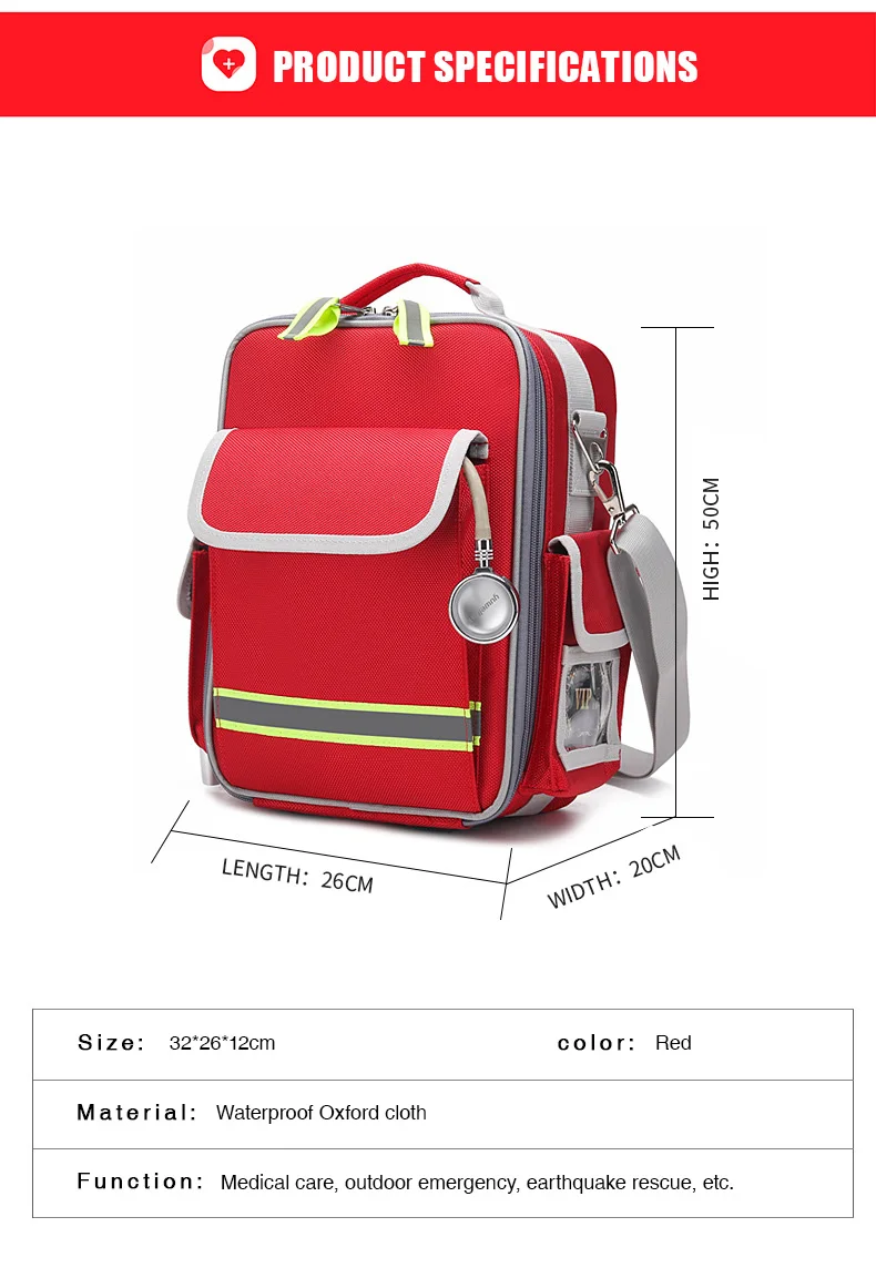 Portable Waterproof Rescue Trauma First Aid Kit Disaster Emergency Kit ...