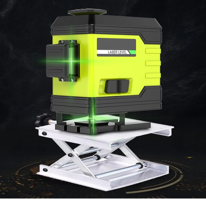 Green Beam 12 Lines 3d Cross Line Laser Level Self-leveling 360 Cross ...