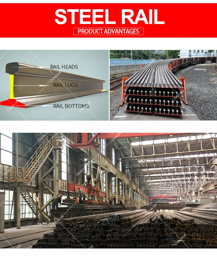 Crane Rail Qu80 Railway Steel Rails Crane Heavy Light Steels Rail Price ...