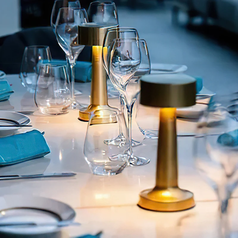 Dumbbell LED Bar Table Lamp - USB Rechargeable & Touch Control