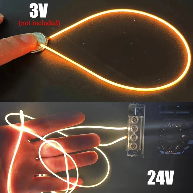 New Ideas Curved Flexible Silicone Filament Lamp 1.6mm Narrow 360 ...