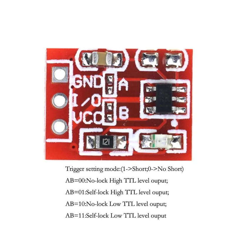 10pcs New Ttp223 Touch Button Module Capacitor Type Single Channel Self ...