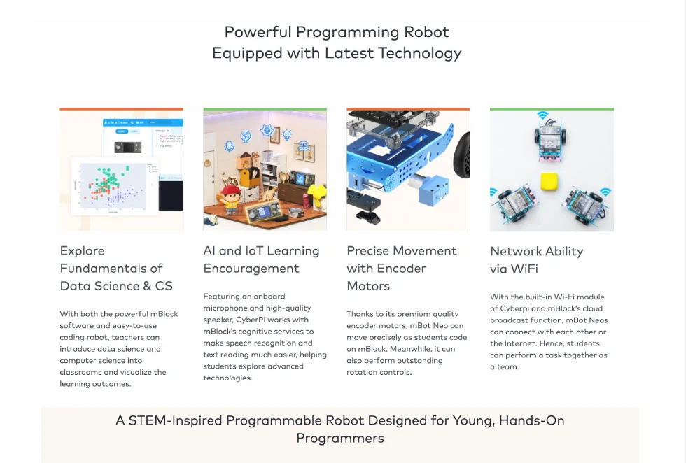 Makeblock MBot Neo MBot 2 Remote Control Wifi Programmable Robotics Kit ...