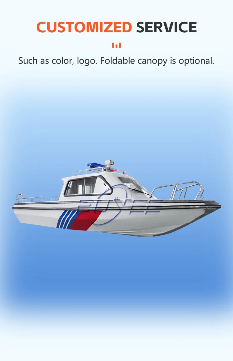 Deep Sea High Speed Commercial Boat 19.6 Feet Patrol Boat 6M Fiberglass ...