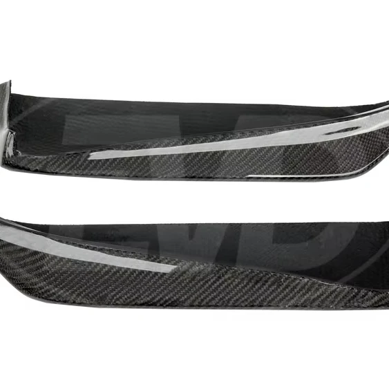 CHARGESPEED BOTTOM LINE STYLE CARBON FIBER REAR LIP CAPS FOR 2008-2015 ...