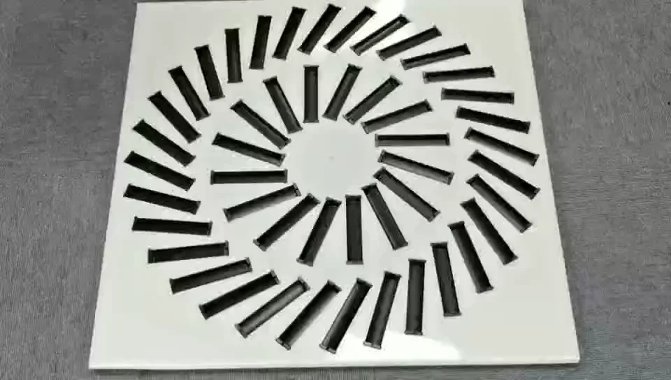 Hvac System Aluminum Swirl Square Ceiling Diffuser Rectangle Swirl ...