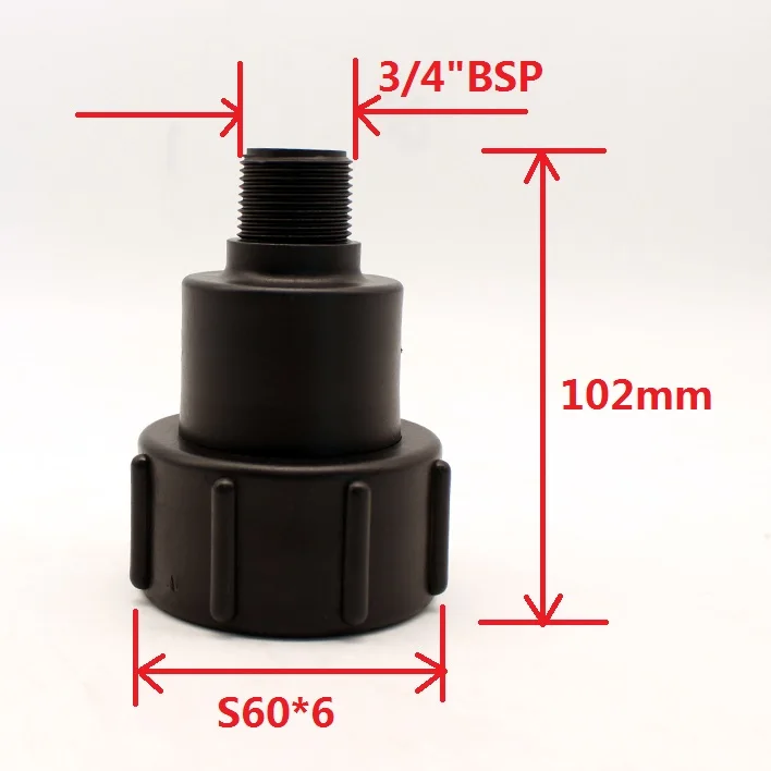 Ibc Tank Swivel Adapter Female S60*6 X 3/4" Bsp Male 2" Ibc Coupling ...