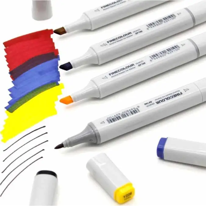 Finecolour Color Dual Head Art Markers Single Alcohol Based Sketching ...