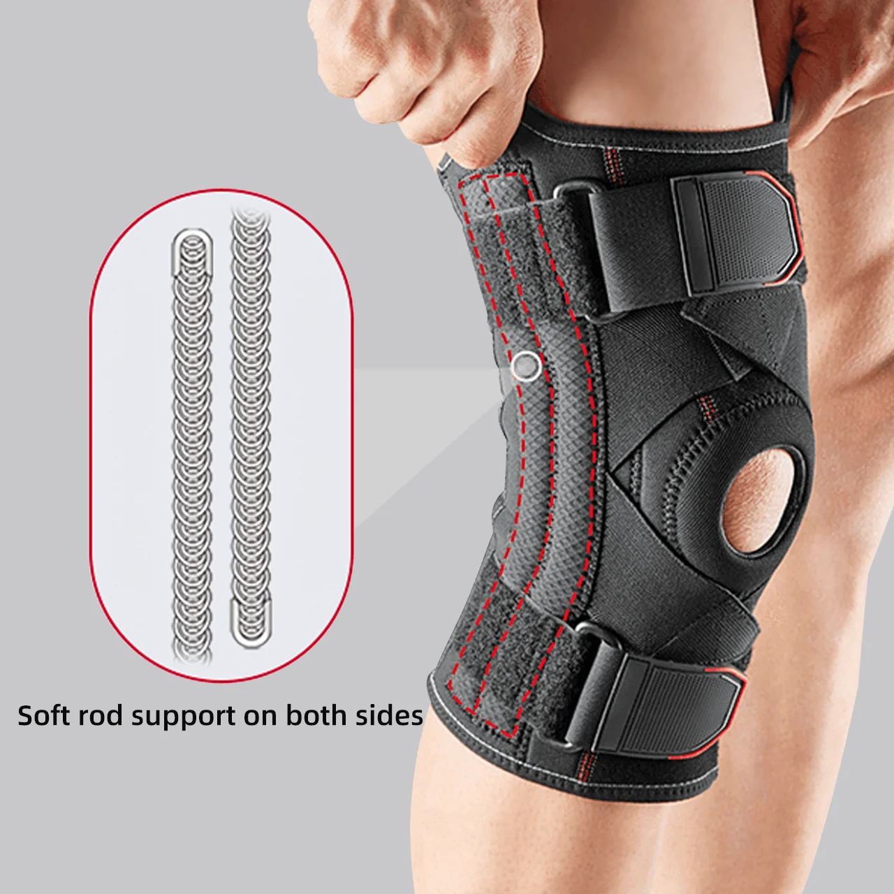 Manufacturer Hot Selling Neoprene Knee Support With Four Spring Support ...