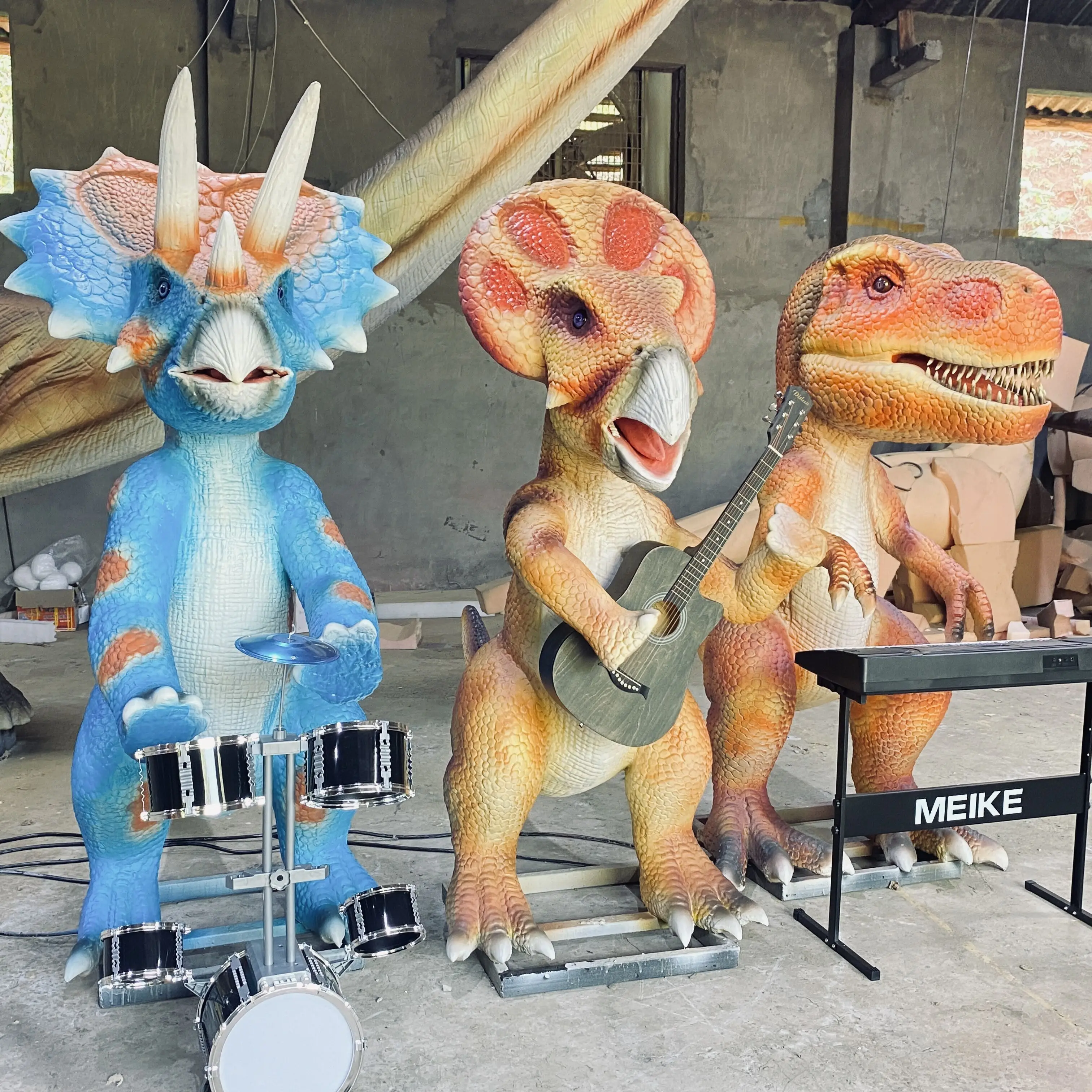 Fun And Attractive Animatronic Cartoon Dinosaur Band Model - Buy Dinosaur Band,Animatronic ...