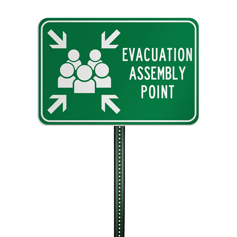 Custom Safety Warning Reflective Evacuation Signs
