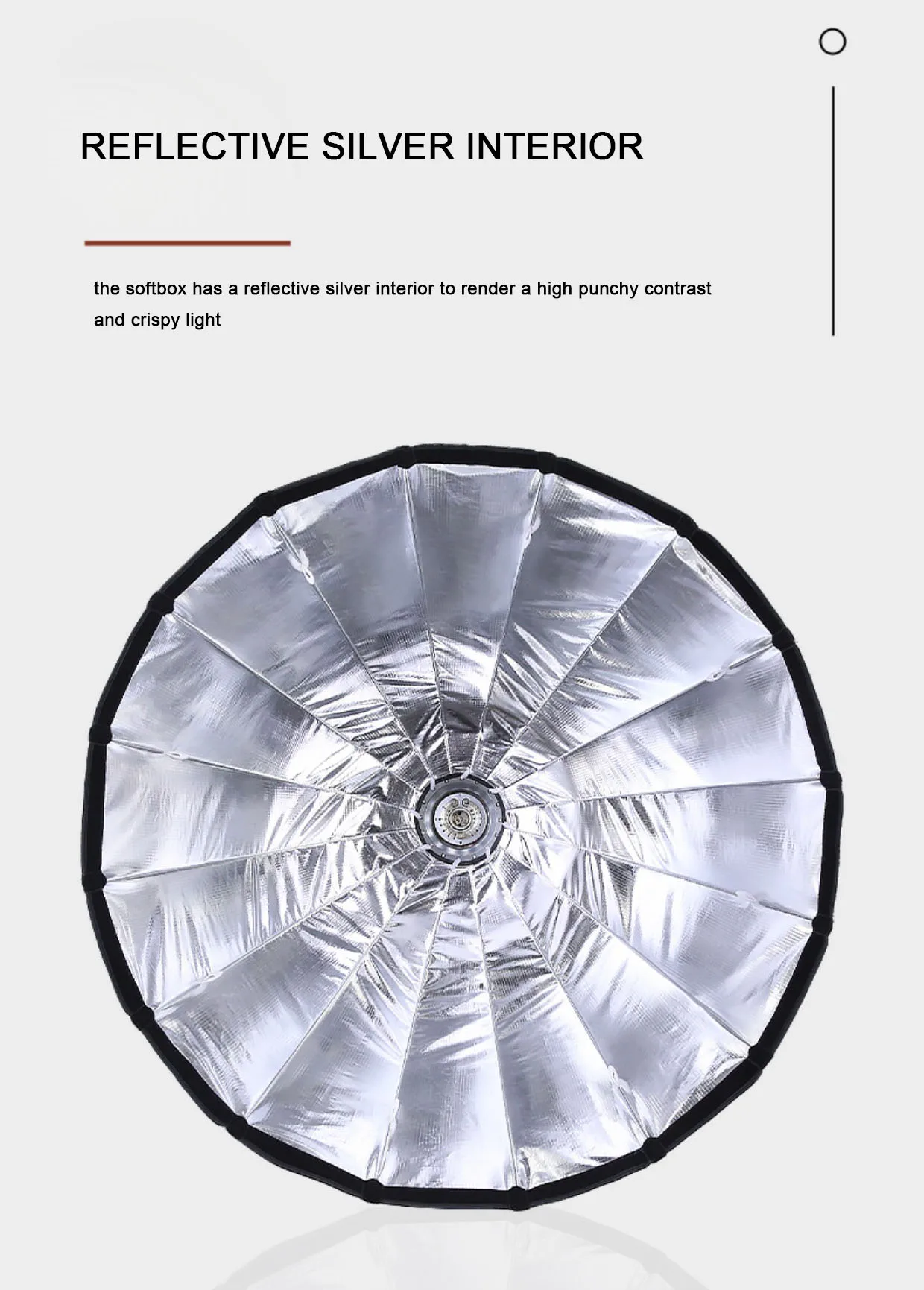 Parabolic Quick Release Softbox for Studio Lighting OEM