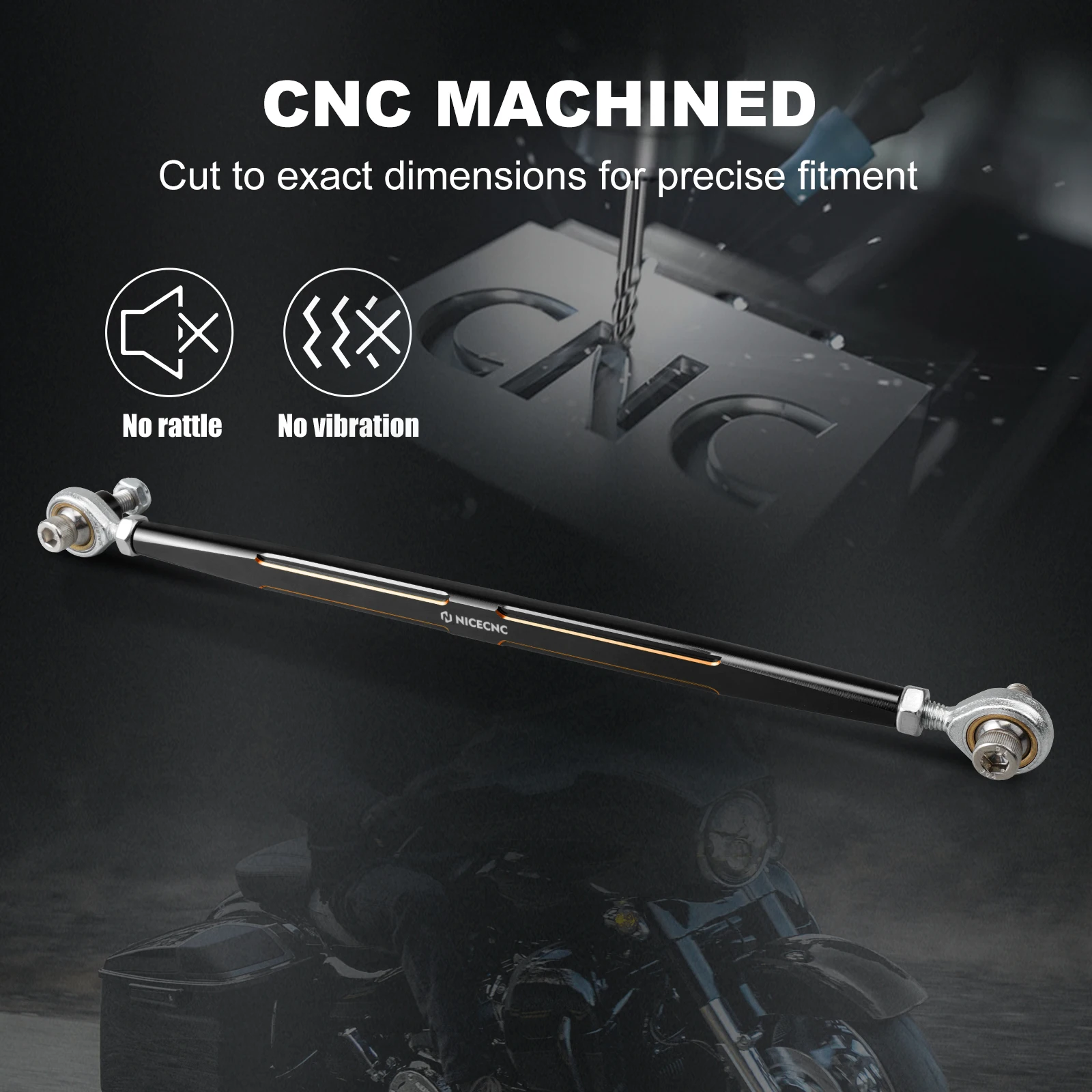 Nicecnc Aluminum Gear Shift Linkage for Harley CVO Road Glide