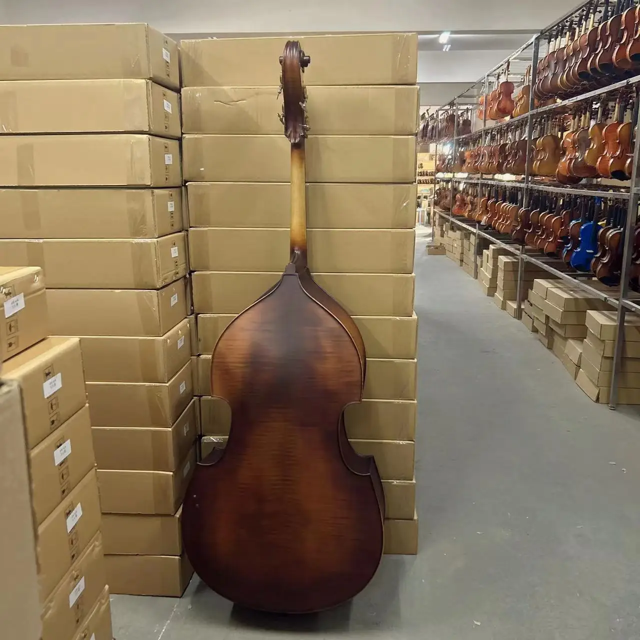 4/4 Plywood Double Bass - Student Basswood Contra Upright Bass