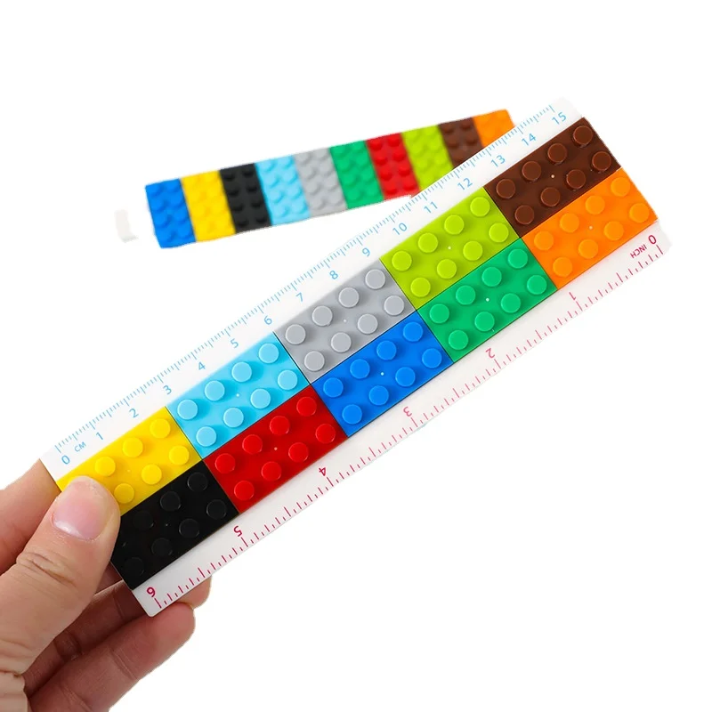Ruler Wholesale Primary School Students Diy Building Blocks Assembling ...