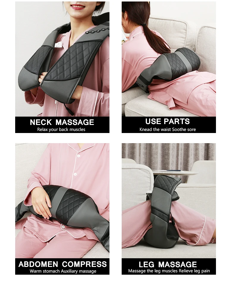 New Product 2024 Shiatsu Back Shoulder And Neck Massager Wireless ...