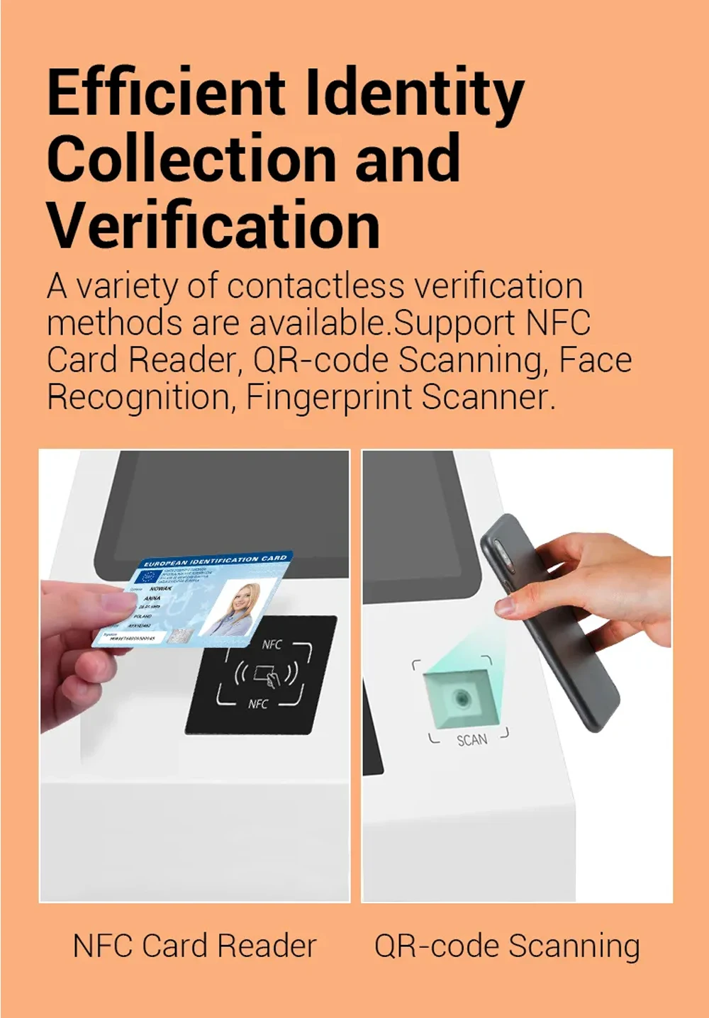 Hot Selling NFC Card Reader Wristband Printer Kiosks