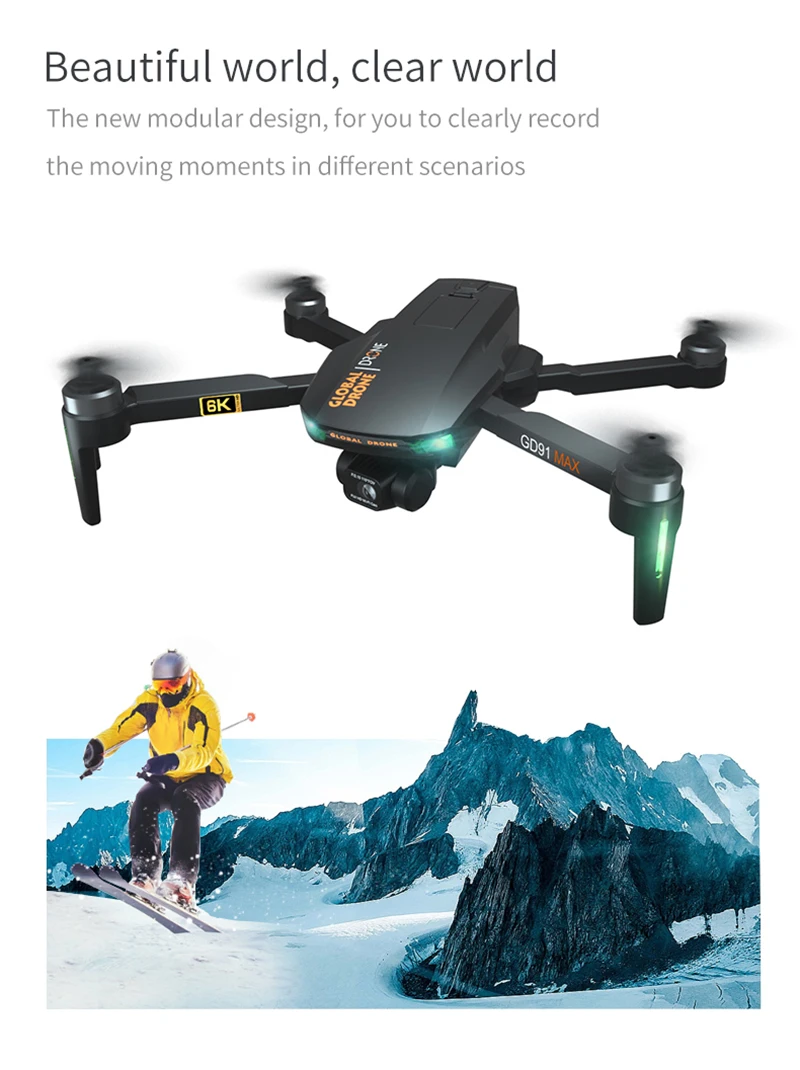 GD91 MAX Drone - 6K Camera, GPS, 1.2km Range, 3-Axis Gimbal, 25 Min ...