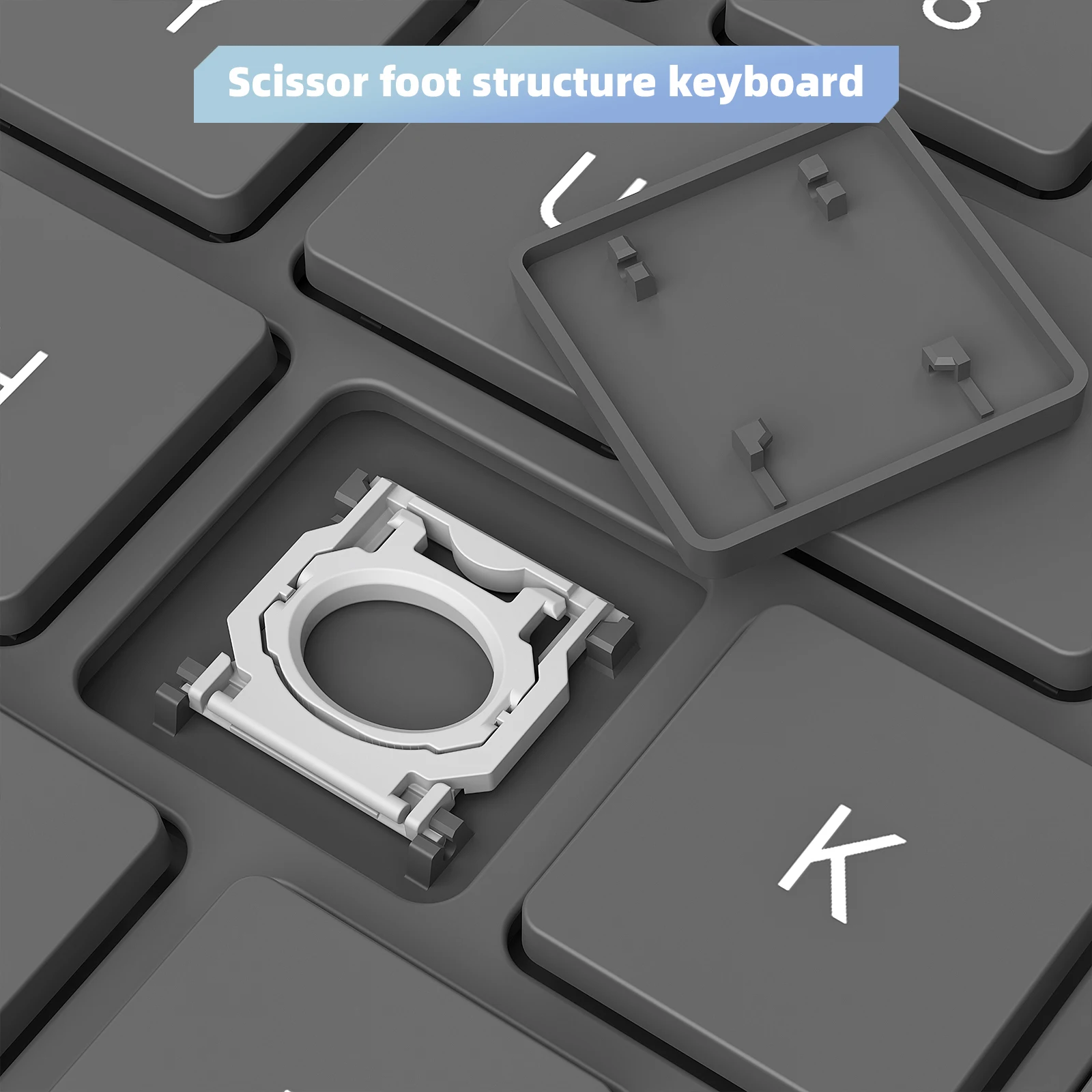 Office Wireless Keyboard - AI Copilot Key Scissor Silent