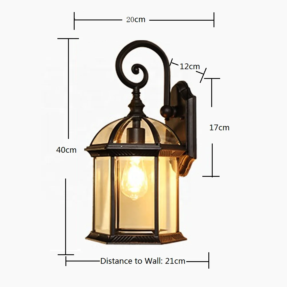 Led Outdoor Wall Lamps European Waterproof Wall Bracket Light Lamp ...
